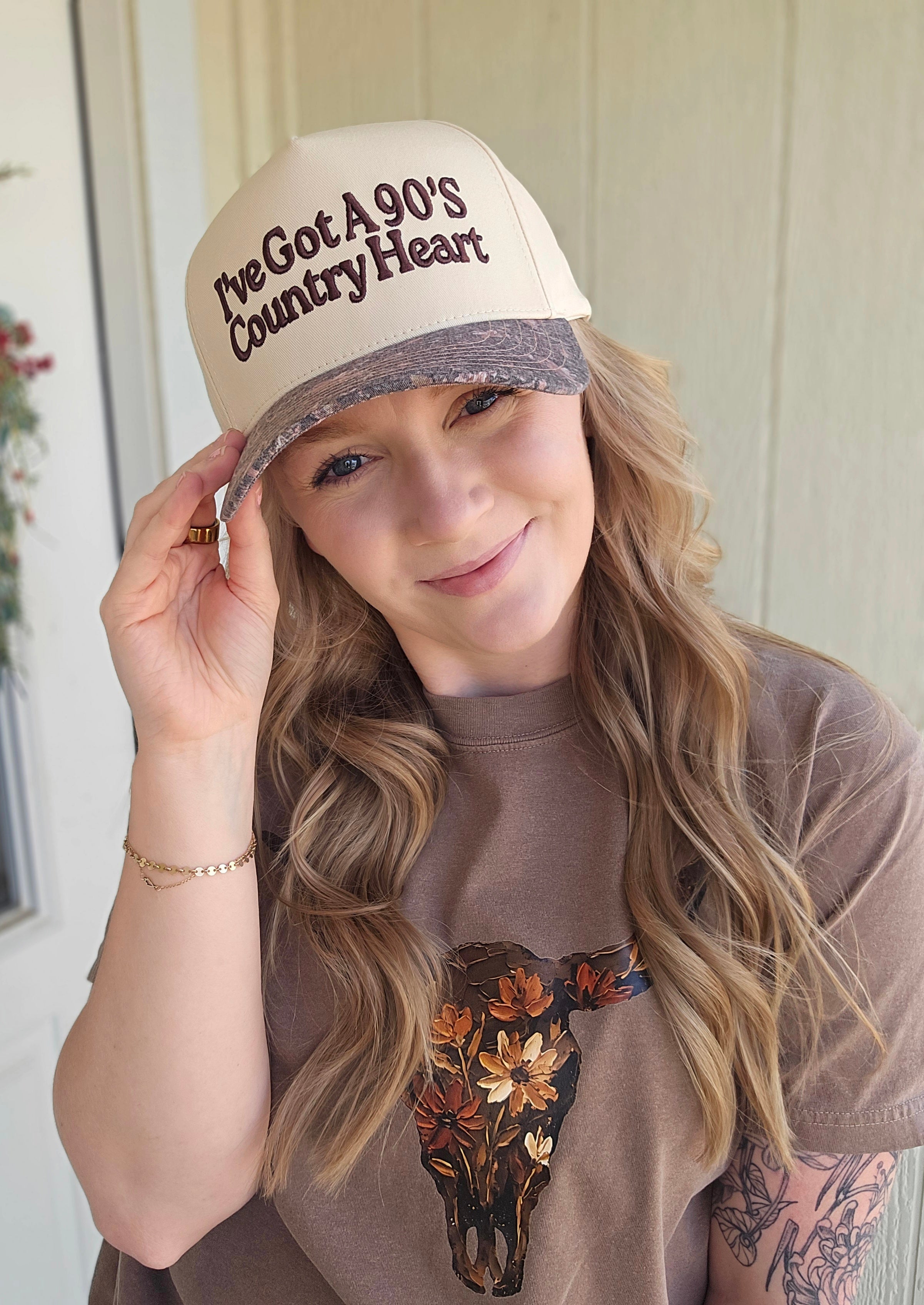 I'VE GOT A 90s COUNTRY HEART Camo Trucker Hat – Boho Mama Creations